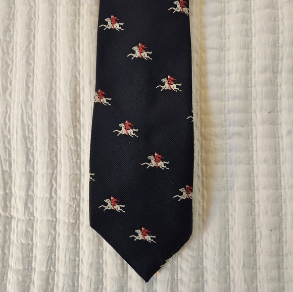 Other | Navy Blue Tie With Colonial Rider | Poshmark